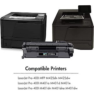 MICR Toner International Magnetic Ink Cartridge Replacement for HP 80A CF280A LaserJet Pro 400 Printers