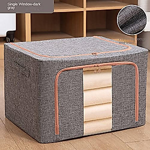 KBREE Wardrobe Storage Box Large Size Clothes Quilt Storage Box Fabric Dormitory Extra Large Household Folding Storage Box