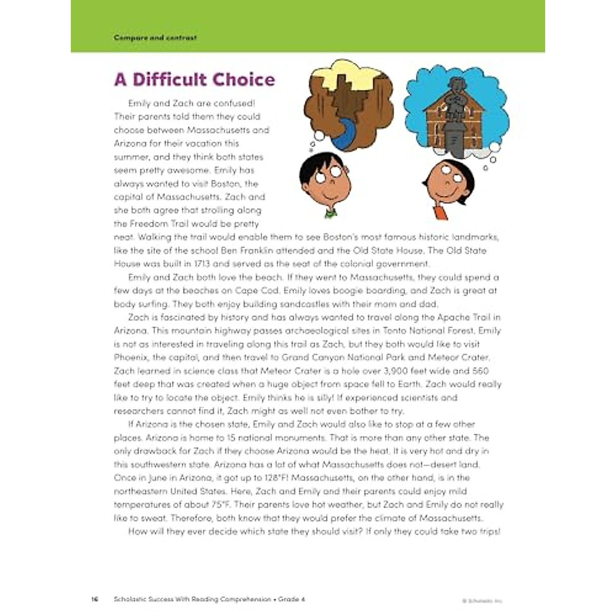 Scholastic Success with Reading Comprehension Grade 4 Workbook