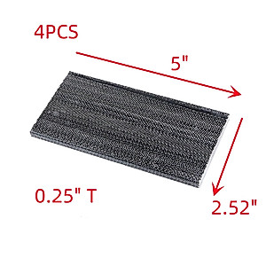 Oedema Patio Chair Spring Plates Swivel Rocker Chair Spring Plate Replacement Patio Rocking Chair Spring Plate 5"×2.52", Pack of 4