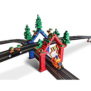 Carrera GO!!! Build 'N Race Electric Powered Slot Car Racing Kids Toy Building Blocks Race Track Set 1:43 Scale, Racing Set 6.9