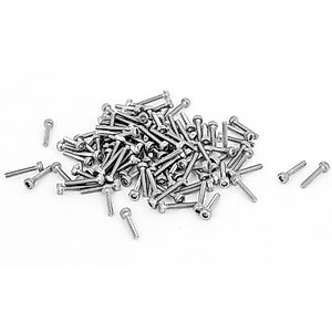 uxcell M1.4x8mm 0.3mm Pitch Hex Key Socket Head Cap Screw Bolts 100pcs