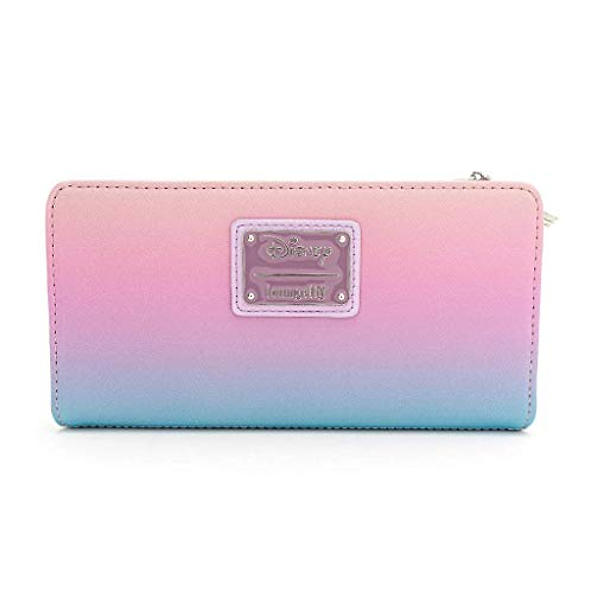 Loungefly x Disney The Little Mermaid Dinglehopper Faux Leather Bi-fold Wallet (Pink/Blue, One Size)