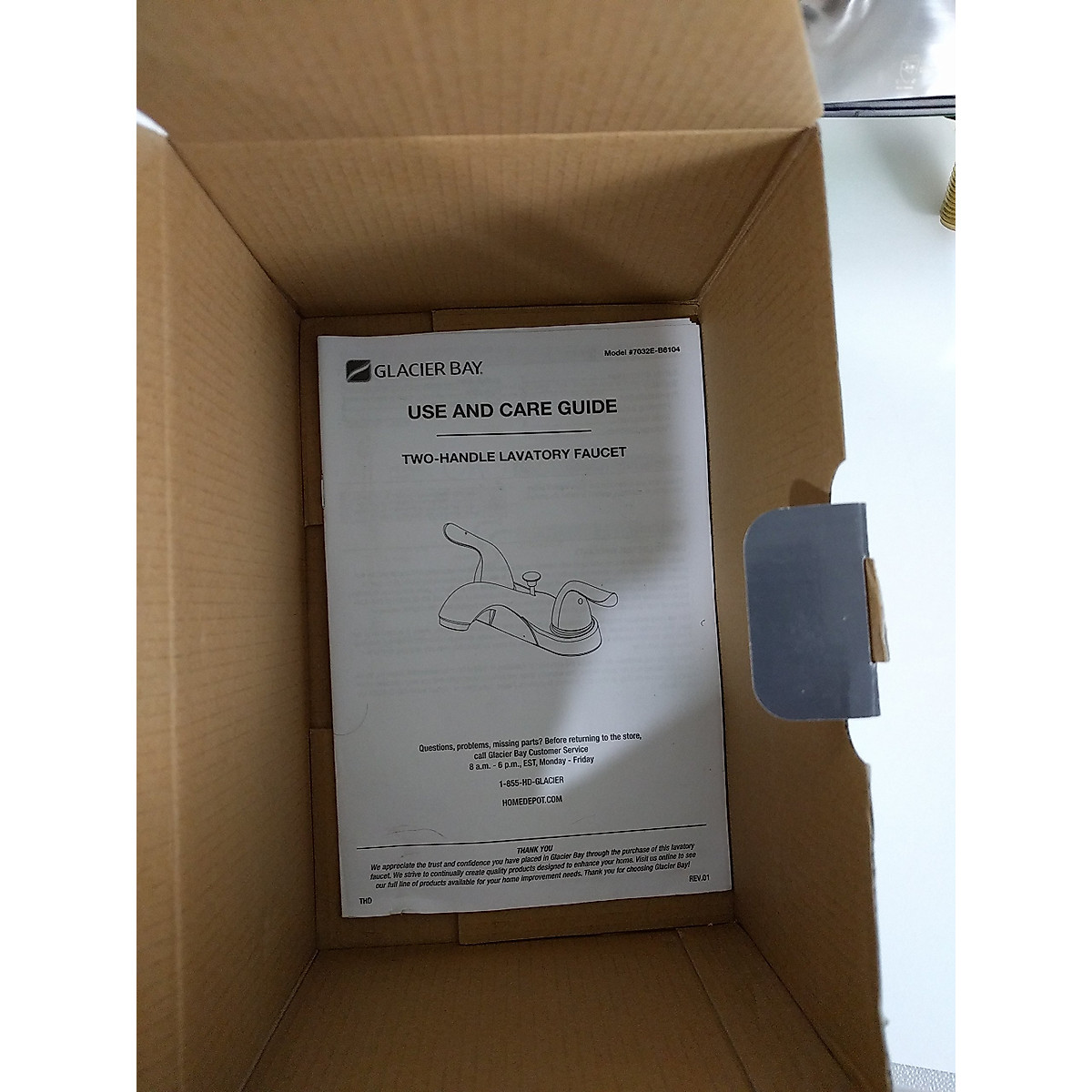 Glacier Bay Constructor Bath Faucet Brushed Nickel