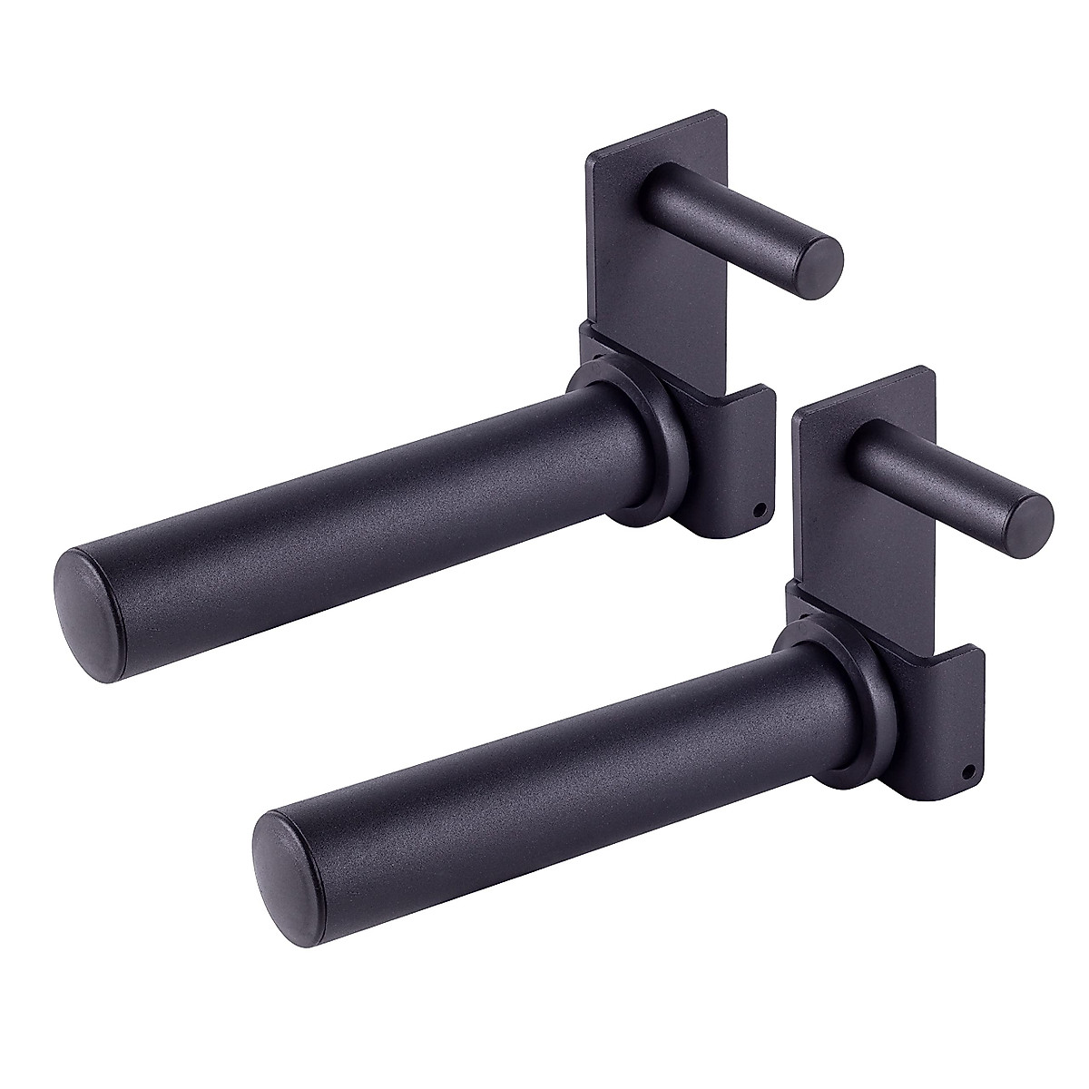 AmStaff Olympic Weight Plate Holder for Power & Squat Racks – Available 2x2 – 2.5x2.5 – 3x3 Inch Tube Sizes – Weight Plates Horn Storage Attachment for Power Squat Rack – (Pair) (3"x3" Tube Racks)