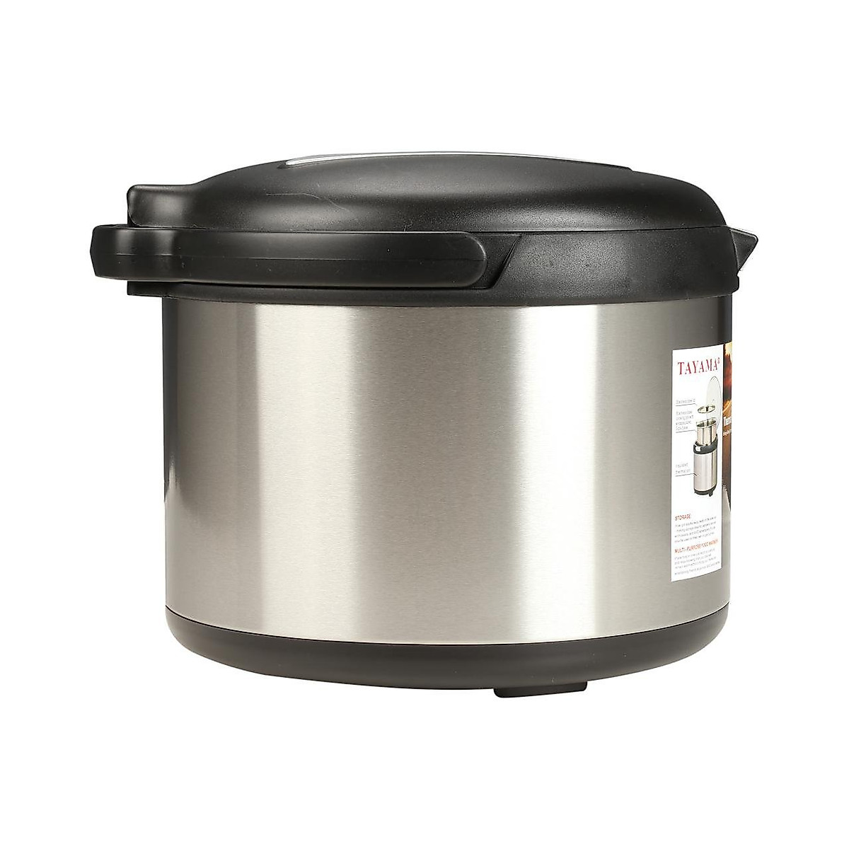 Tayama TXM-50CF Energy-Saving Thermal Cooker, 5 L, Black