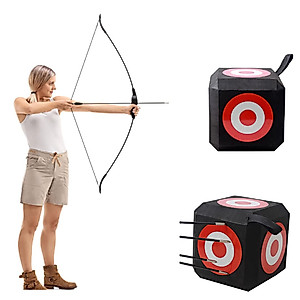 KUYYFDS Archery Target Cube EVA Foam Archery Dice Training Target Square with 6 Sides for Recurve Bow Archery Sports Targets