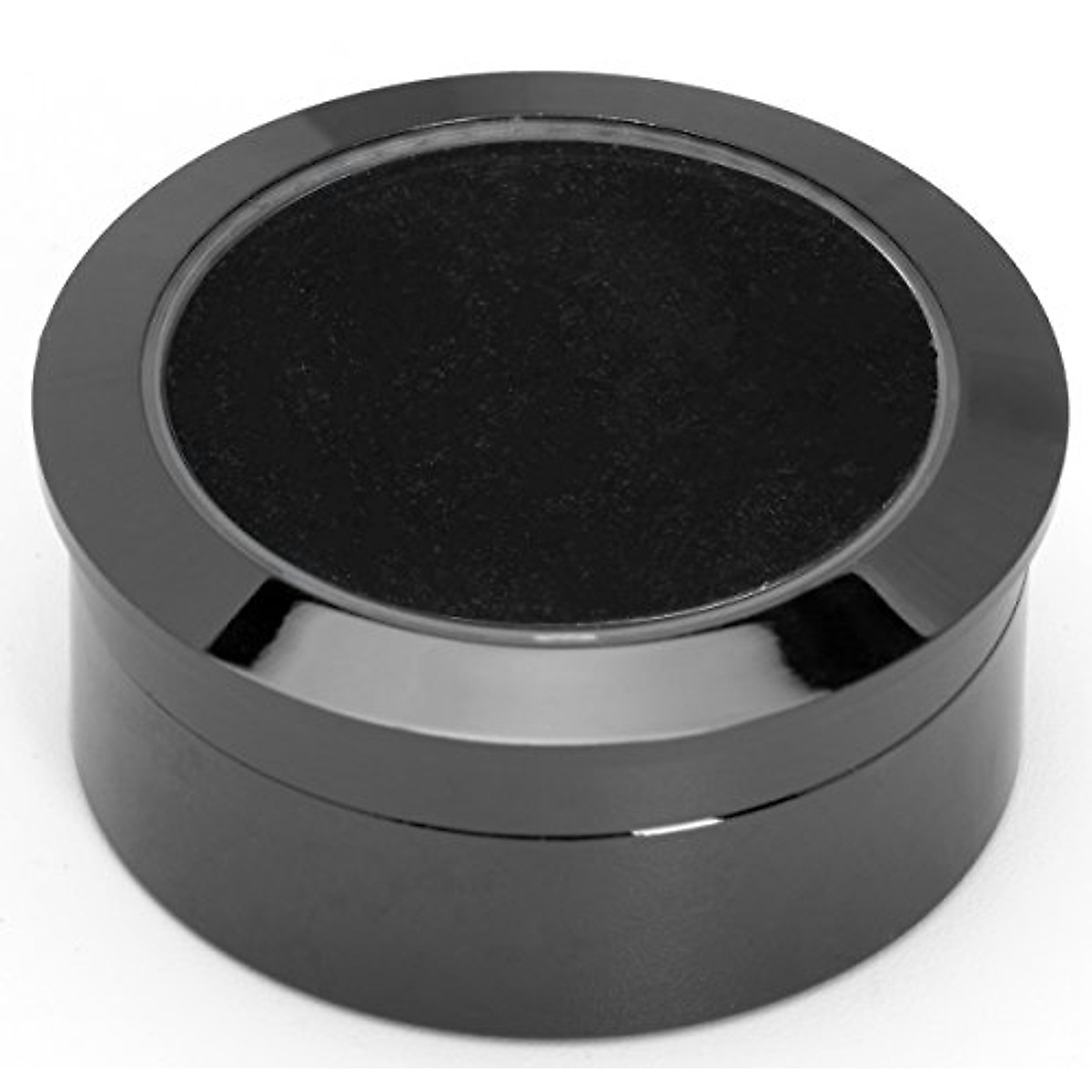 Mini Diameter 1.3 inch Loose Diamond or Gemstone Display Box Case Holder Show Container Metal (Black-1.3x0.5 inch)