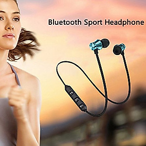 Gilroy Magnetic in-Ear Stereo Headset Earphone Wireless Bluetooth 4.2 Headphone Gift - Silver