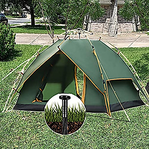 60-Pack 8 Inch Plastic Edging Nails, Landscape Edging Stakes Spiral Nylon Yard Garden Anchoring Spikes for Artificial Turf, Paver Edging, Weed Barrier, Tent