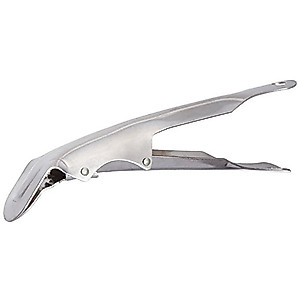 New Star Foodservice 50479 Deep Pizza Tray Pan Gripper Holder, 8", Silver