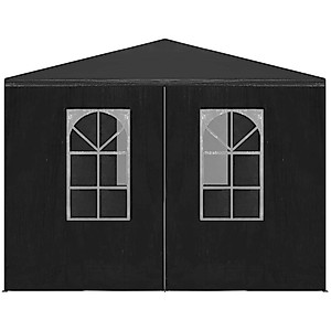 Party Tent,Outdoor Gazebo, Hardtop Gazebo,Backyard Gazebo,Patio Gazebo,Grill Gazebo,UV and Water Resistant,for Barbeque, Patio, Deck,Garden Party,Lawns,9'10"x13'1" Anthracite