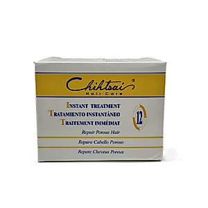 Chihtsai No. 12 INSTANT Treatment, Repair Porous Hair Conditioner (with Sleek Steel Pin Tail Comb) Silk Protein and Vitamin E, Number 12 (5.1 oz / 150 ml)