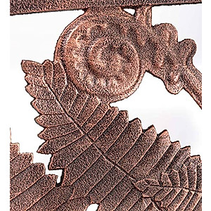 Plow and Hearth Fern Fronds Metal Garden Bench