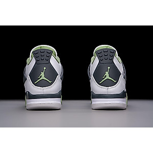 Jordan Air 4 Retro Women's White/Oil Green-Dark Ash AQ9129-103 6