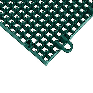IncStores 5/8 Inch Thick Outdoor Basketball Court Flooring | Build The Ultimate Space for Basketball, Tennis, and More with Weatherproof Plastic Floor Tiles | Evergreen, 1 Tile