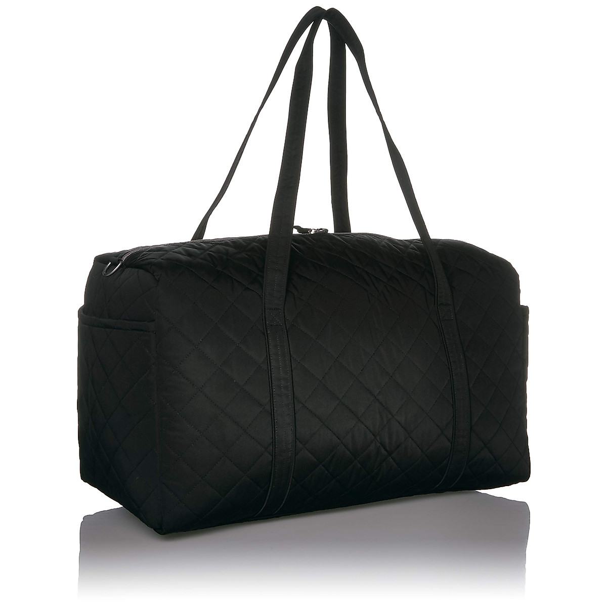 Vera Bradley Women's Performance Twill Large Travel Duffle Bag, Black, One Size