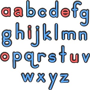 Really Good Stuff Soft Touch Magnetic Letters