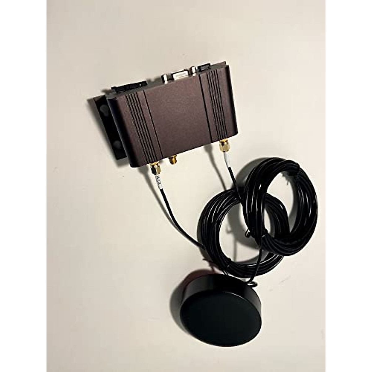 CompuPort 5G LTE Puck Antenna Omni-Directional high-gain MIMO Dual Diversity with SMA Male 15' Cables, Works with Sierra Airlink, Microhard, Digi, Teltonika, Cradlepoint and Any SMA 4G/5G Gateways.