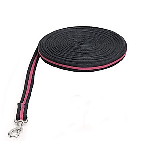 Shires Soft Feel Lunge Line Navy/Pink