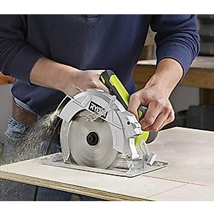 Ryobi ZRCSB144LZK 15 Amp 7-1/4 in. Heavy-Duty Circular Saw with Exactline Laser (Renewed)