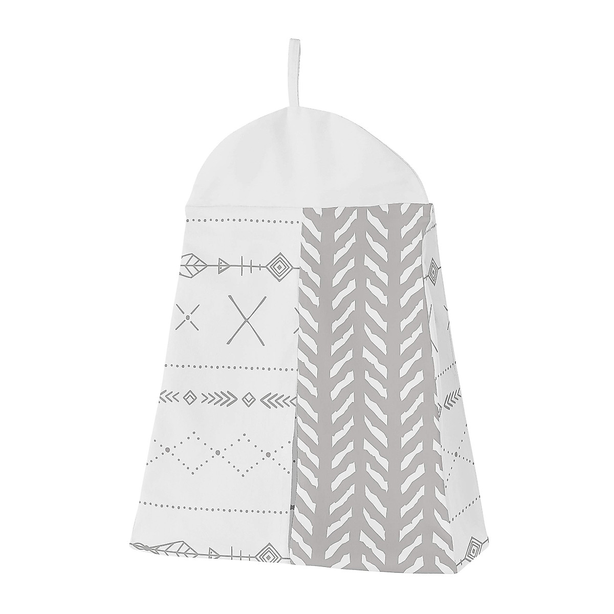 Sweet Jojo Designs Beige, Grey and White Boho Mountain Animal Gray Woodland Forest Friends Baby Unisex Boy or Girl Nursery Crib Bedding Set - 4 Pieces - Deer Fox Bear