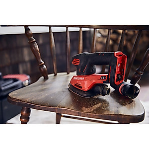 CRAFTSMAN 20V MAX Cordless Detail Sander, Tool Only (CMCW221B), Red