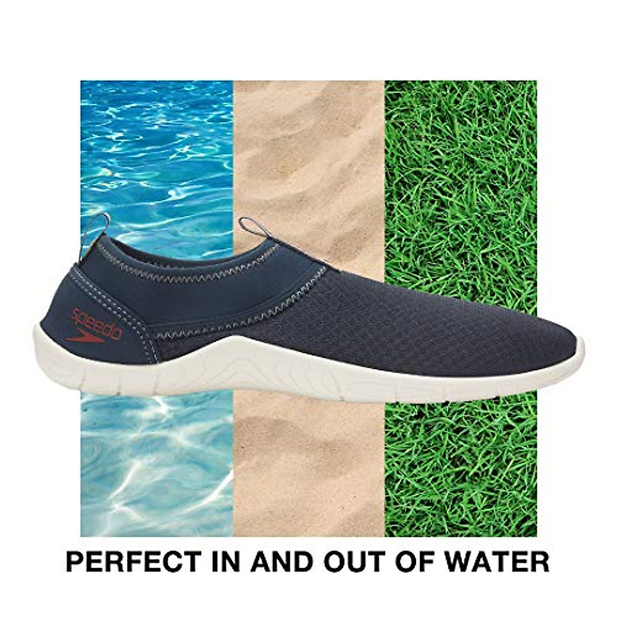 Speedo mens Tidal Cruiser Water Shoe, Navy, 10 US