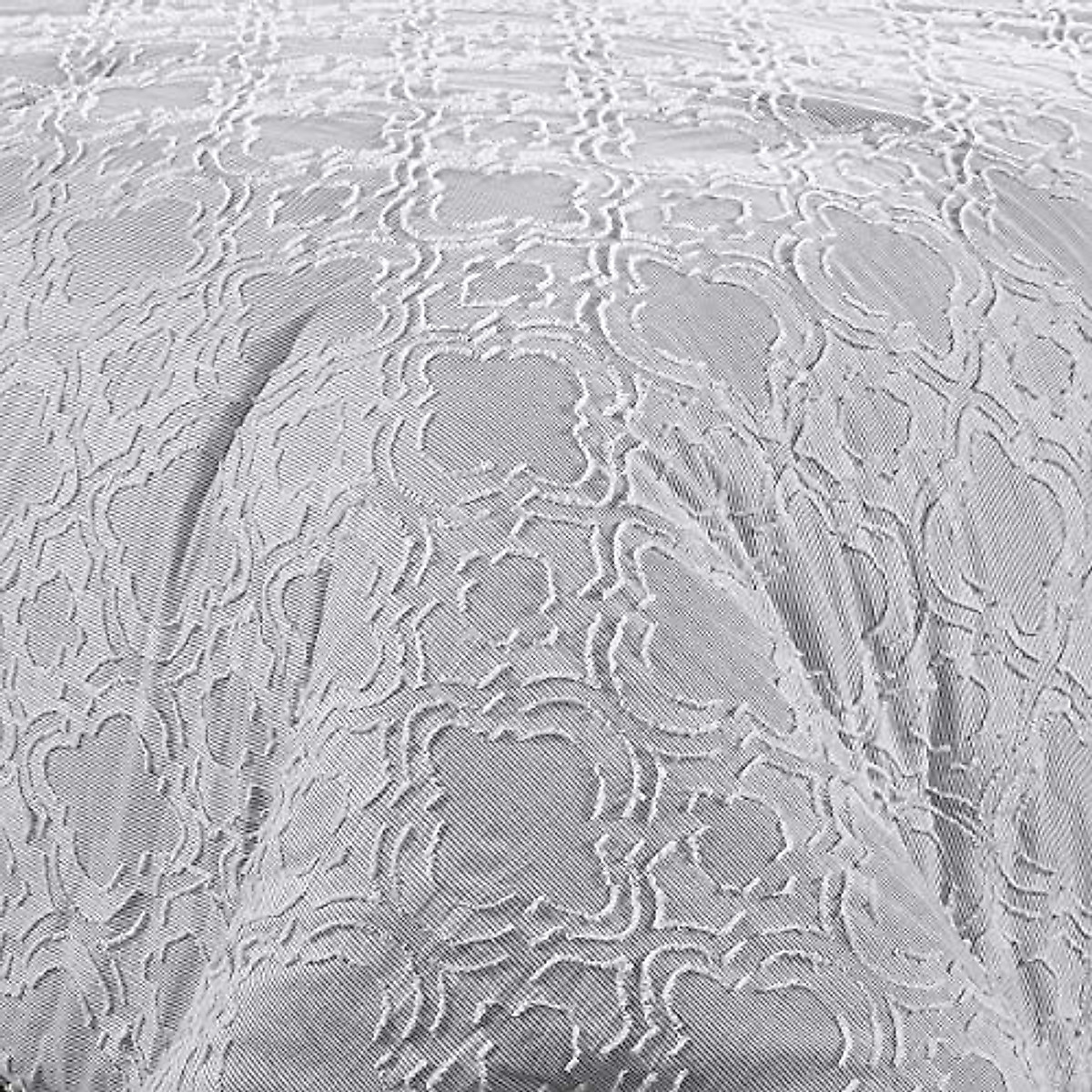 Tahari Home - King Comforter Set, 3-Piece Bedding with Matching Set, Modern Chic Room Decor (Sutter Grey, King)