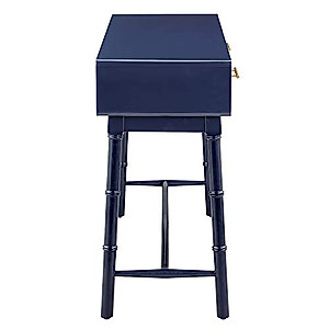 Amazon Brand – Ravenna Home Classic Console Table with Storage Drawers, 44"W, Blue