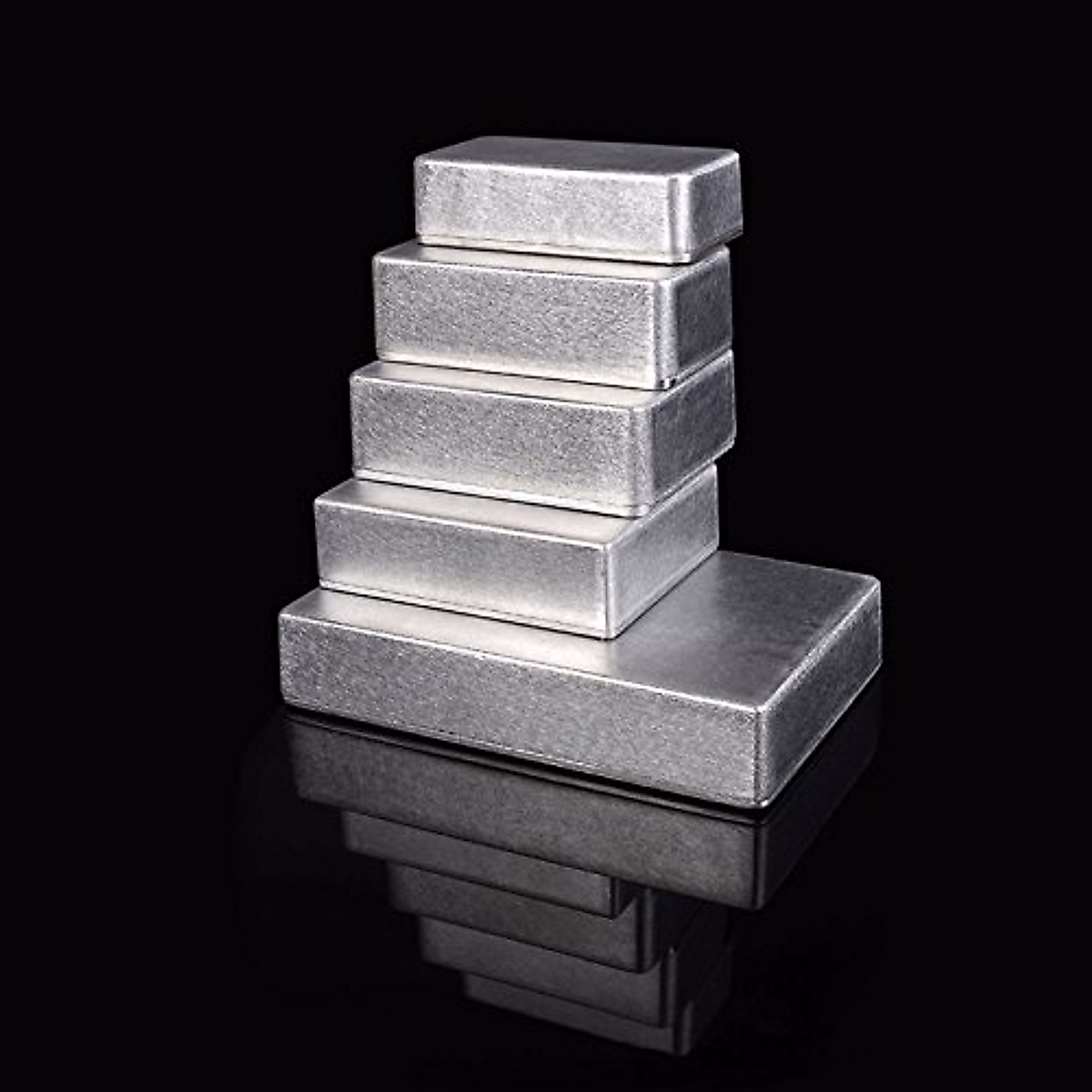 5 X Manual Polishing 1590B Die-cast Aluminum Enclosures Box for Guitar Pedal Kits