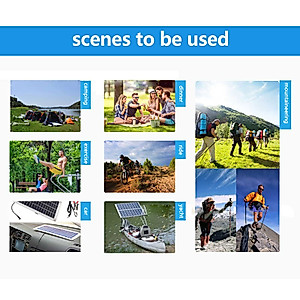 HZRU 15W 18V Solar Panel Semi-Flexible Solar Laminate Polycrystalline Outdoor Emergency Charging Pet Room with Fan for Cooling and Ventilation