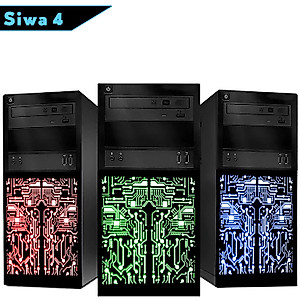 Gaming PC Desktop Intel core i7 3rd Gen 3.4GHz, TechMagnet Siwa with AMD RX-550 4GB DDR5, 16GB RAM, 1TB SSD, HDMI, DVI, VGA, RGB Keyboard, Mouse, Wi-Fi, Windows 10 Professional (Renewed)