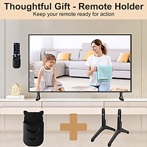 Base Stand for Samsung TV Legs, Only for UN50TU7000 UN55TU7000 UN58TU7000 UN58TU7000FXZA UN55TU7000FXZA UN50TU7000FXZA BN63-18871A, with Non-slip Feet (Black)