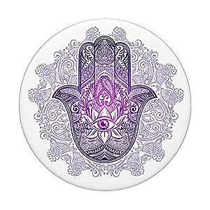 The Hamsa Hand Meaning and Origin Lotus Flower PopSockets Swappable PopGrip