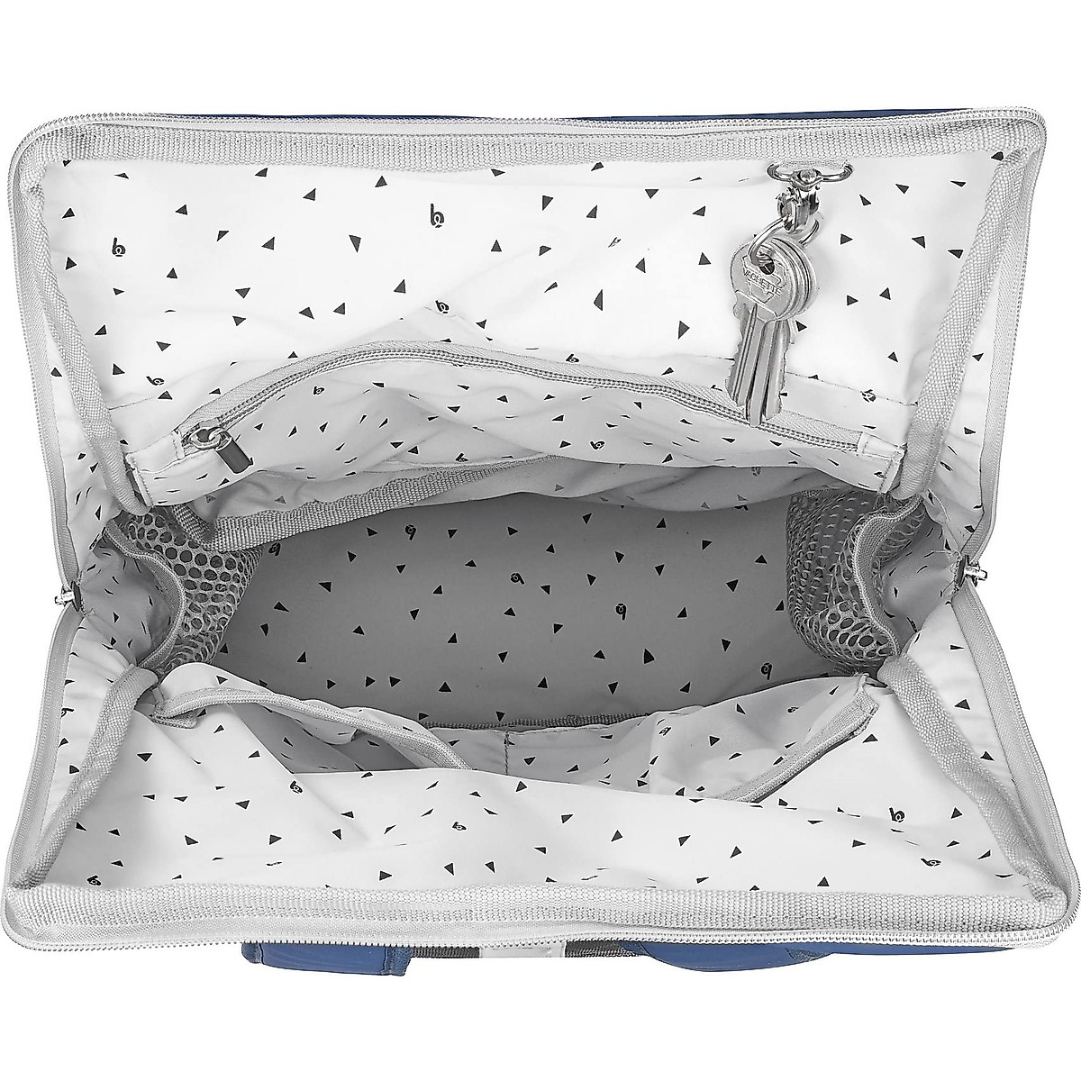 Babymoov Sancy Diaper Bag Backpack | Unisex Back Pack With Heavy Duty Roll-Top Closure, Large Insulated Compartment, Changing Pad And Accessories, Navy Blue