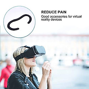 Hemobllo VR Face Cover Cushion Replacement PU Foam Soft Eye M-Ask Pad Compatible for Oculus Rift Cv1 VR Black