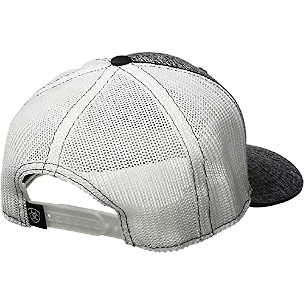 ARIAT Men's White Heather Offset Logo Cap, One Size