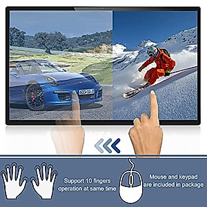 2023 All-in-One Desktop Computer 24" Android Touch Screen PC with Android 10, Rockchip Quad-Core, 2GB+32GB, Webcam. Large Screen for Elderly Poor Vision, Doorbell Screen, Kids Learning at Home