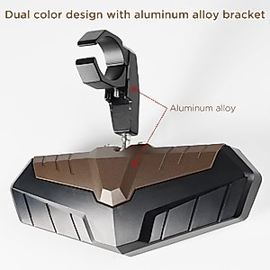 Evermotor UTV Rear View Mirror for 1.6"-2" Roll Bar Cages, Universal Center Mirror with 360° Adjustable Aluminum Clamp Compatible with ATV Polaris RZR Ranger Scooter Kawasaki Mule Pioneer Gator