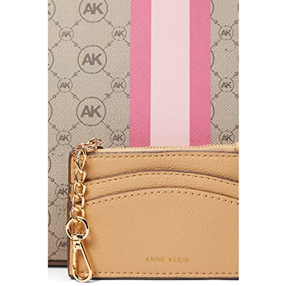 Anne Klein Logo Varsity Tote Pink One Size