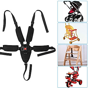 Universal 5 Point Harness Baby Seat Belt Adjustable Baby Safety Strap for High Chair Stroller for Kids Safe Protection