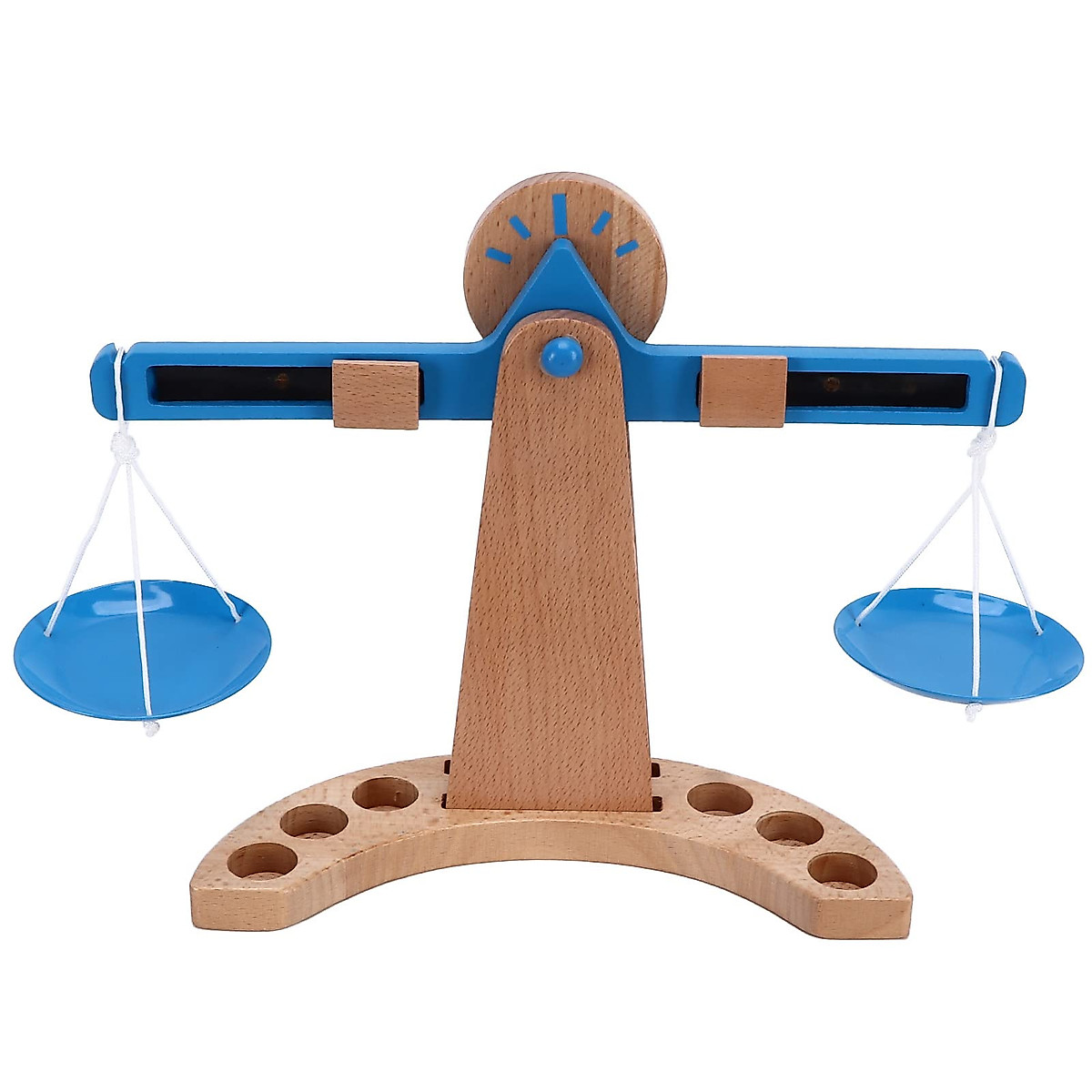 Pinsofy Weighing Scale Toy, Teaching Aid Math Teaching Balance Scales Toy Educational with Tray for Children for School