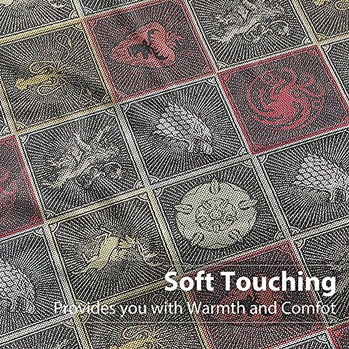 Family Crest Gifts Merchandise GOT Throw Blanket Super Soft Bed Throw Great House Symbols