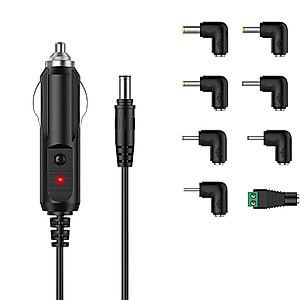 DC 12V 2A Car Charger Universal Power Cord Cigarette Lighter for Portable RCA DVD Player, Sylvania, DBPOWER, GPS, Bluetooth Speakers, Spectra S1 Breast Pump, Label Maker, Camera, Snailax Seat Cushion