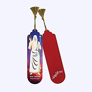 Pictor Gift Myth and Hero Decorative 4 Piece Bookmark Set, Artwork Metal Pressed with Suede Back (Myth and Hero Alpha Series)