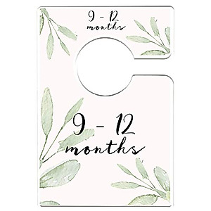 Mumsy Goose Nursery Closet Dividers Greenery Baby Clothes Dividers Botanical Closet Organizers
