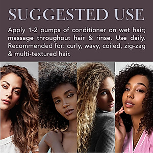 Saphira Divine Curly Conditioner, Sulfate-Free, Paraben-Free, Hydrates, Defines and Softens Curly, Wavy, Multi-Textured, Thick Hair