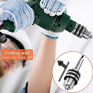HNBun 1/32" - 5/8" MT2 Drill Chuck for Lathe, Heavy Duty Drill Press Chuck Adapter Converter with Quick Change MT2 Shank with Chuck Key