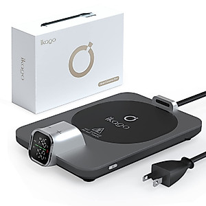 ikago Smart Mug Warmer - Accurate Thermometry Coffee Mug Warmer with Cup Sensing, Smart Thermostat 1℉Control Coffee Warmer, Digital Display Coffee Cup Warmer for Desk Auto-Off, Perfect for Gifts